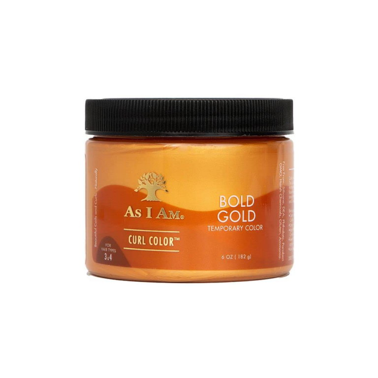 As I Am Curl Color Bold Gold, gel colorant cu efect temporar pentru par ...