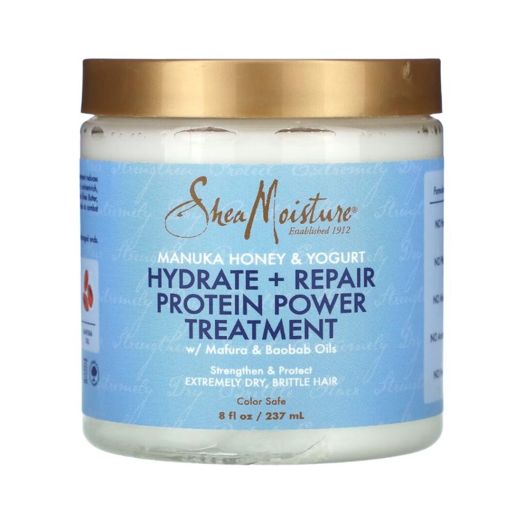 Shea Moisture Manuka Honey & Yoghurt Hydrate + Repair Protein Power Treatment, masca hidratanta ...